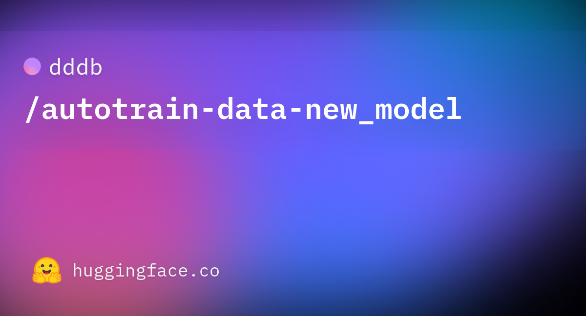 Dddbautotrain Data Newmodel · Datasets At Hugging Face