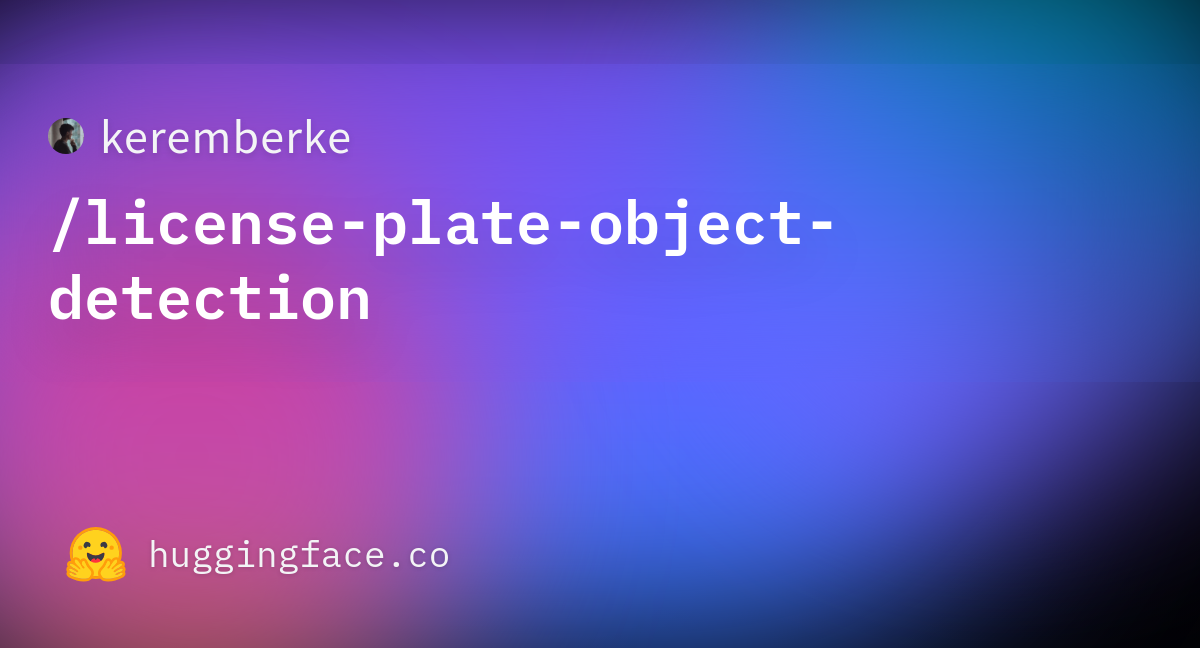 Keremberke License Plate Object Detection · Datasets At Hugging Face