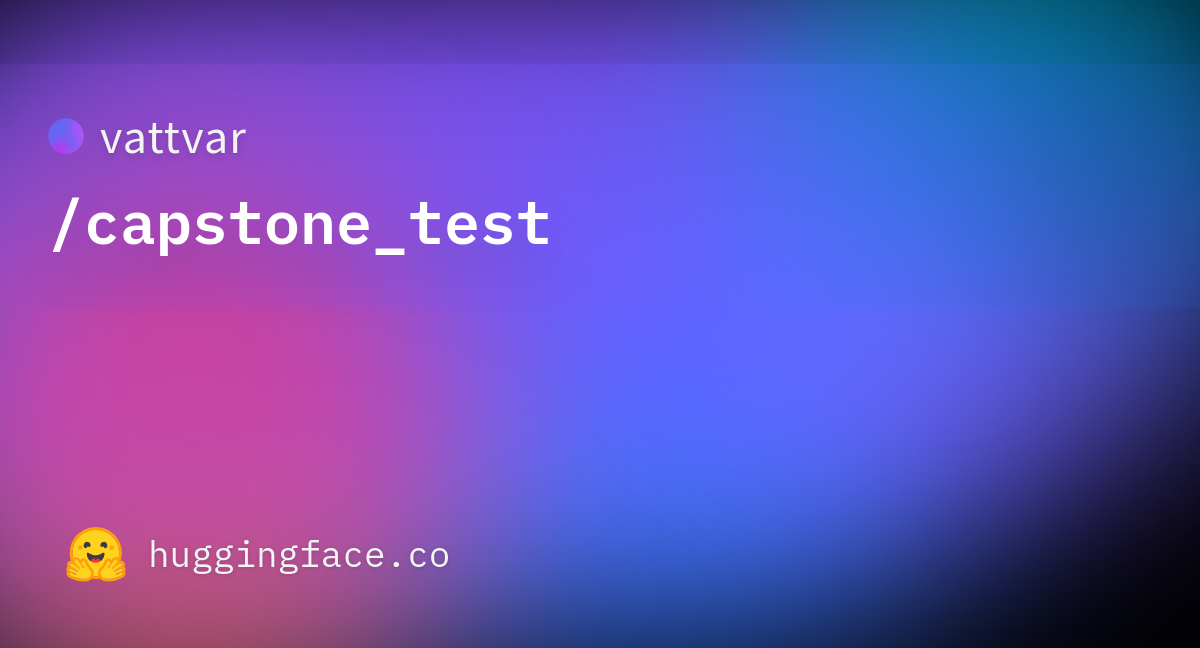 Vattvarcapstonetest At Main