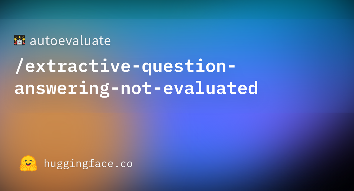autoevaluate/extractive-question-answering-not-evaluated · Training metrics autoevaluate/extractive-question-answering-not-evaluated · Training metrics
