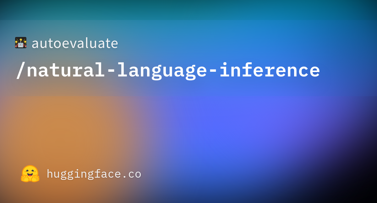 autoevaluate/natural-language-inference · Training metrics autoevaluate/natural-language-inference · Training metrics