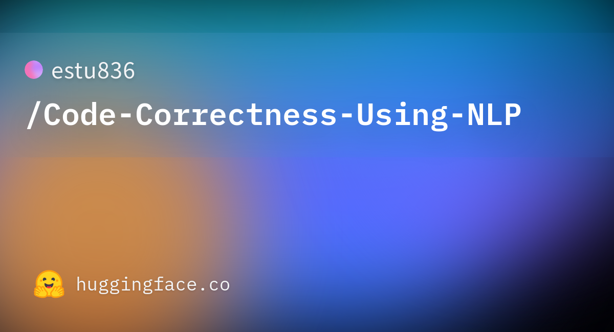 Estu836code Correctness Using Nlp At Main