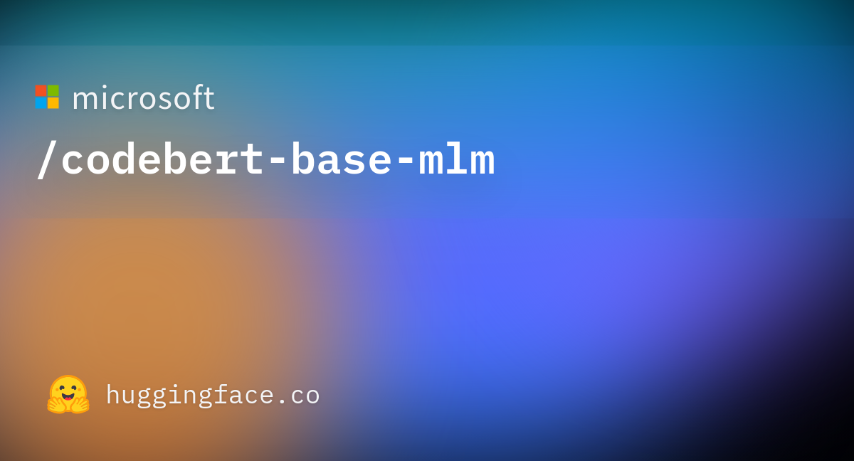 Microsoftcodebert Base Mlm · Hugging Face