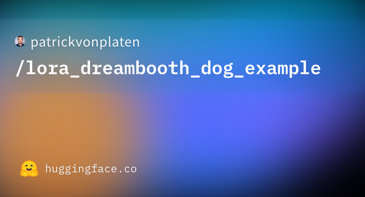 patrickvonplaten/lora_dreambooth_dog_example · Hugging Face patrickvonplaten/lora_dreambooth_dog_example · Hugging Face