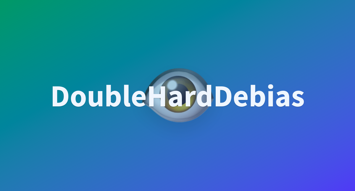 Daniel-Saeedi/DoubleHardDebias at main Daniel-Saeedi/DoubleHardDebias at main