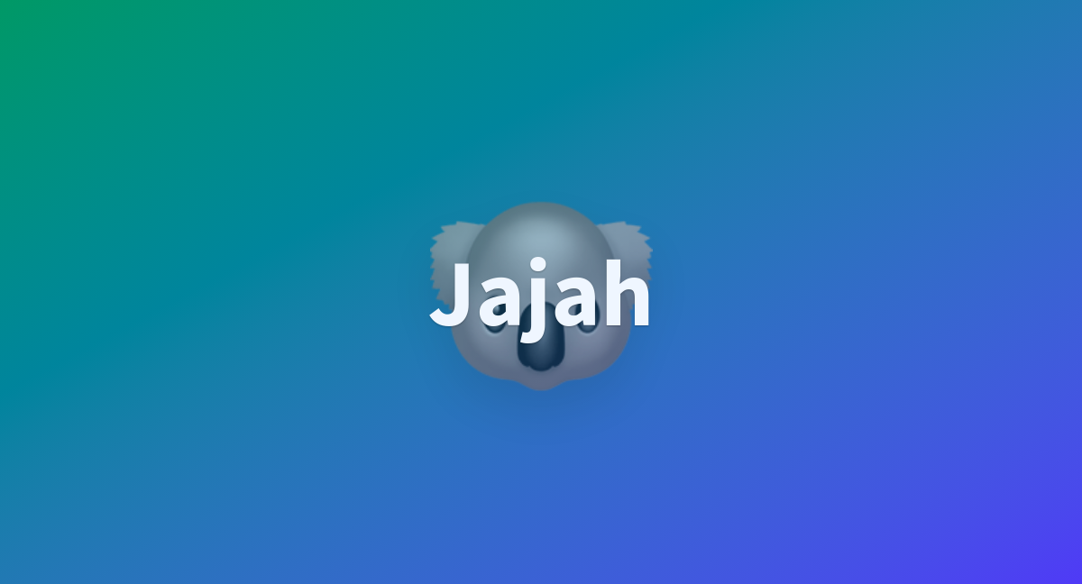 Jajah A Hugging Face Space By Jnp