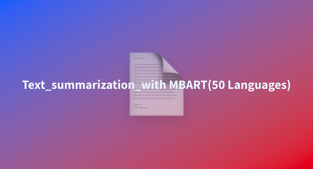app.py · Sultannn/Text_summarization_with-MBART at main app.py · Sultannn/Text_summarization_with-MBART at main