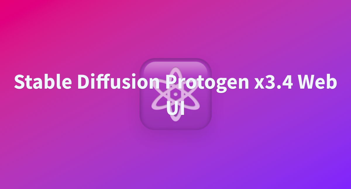 Stable Diffusion Protogen x3.4 Web UI - a Hugging Face Space by Taper5749 Stable Diffusion Protogen x3.4 Web UI - a Hugging Face Space by Taper5749