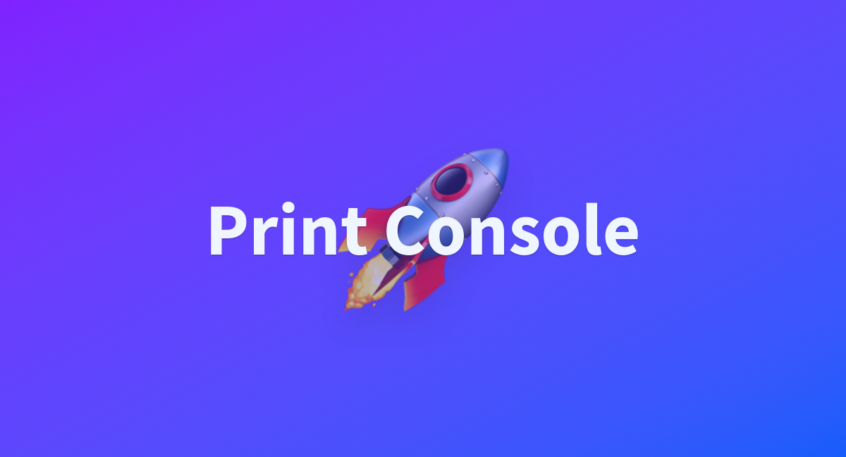 Print Console A Hugging Face Space By Abidlabs