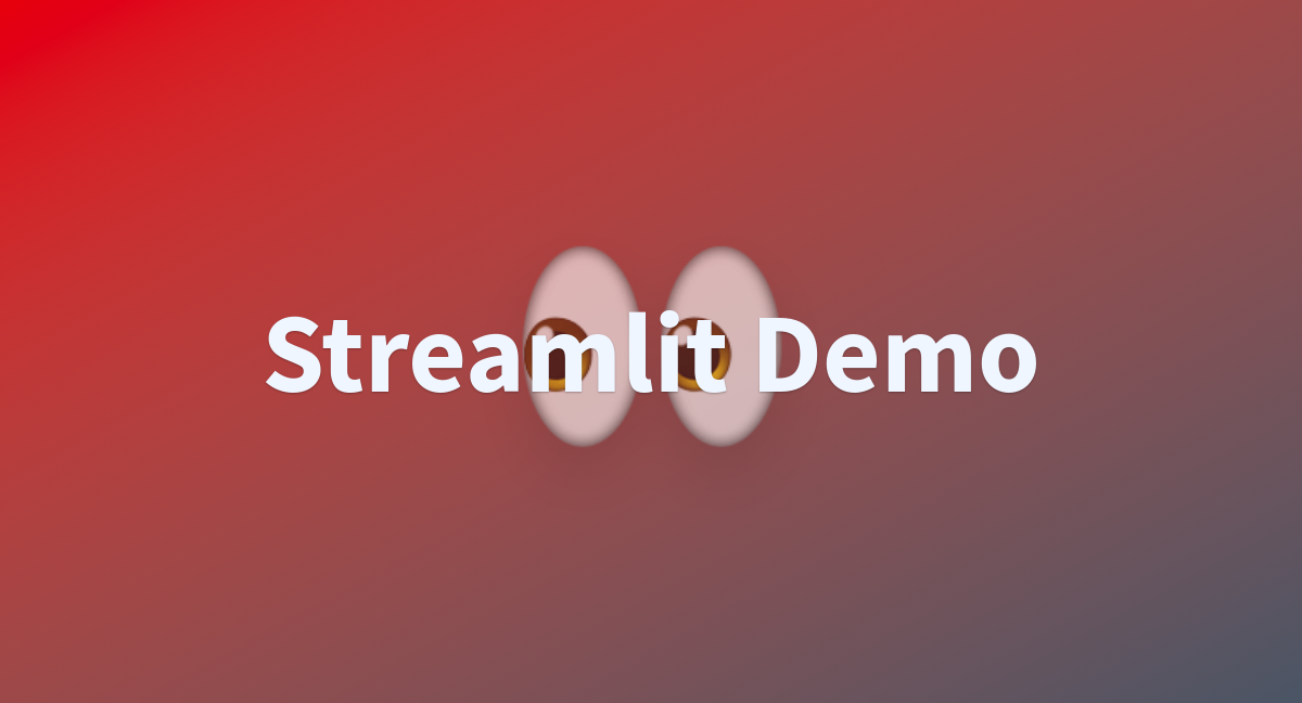 Streamlit Demo A Hugging Face Space By Athan37