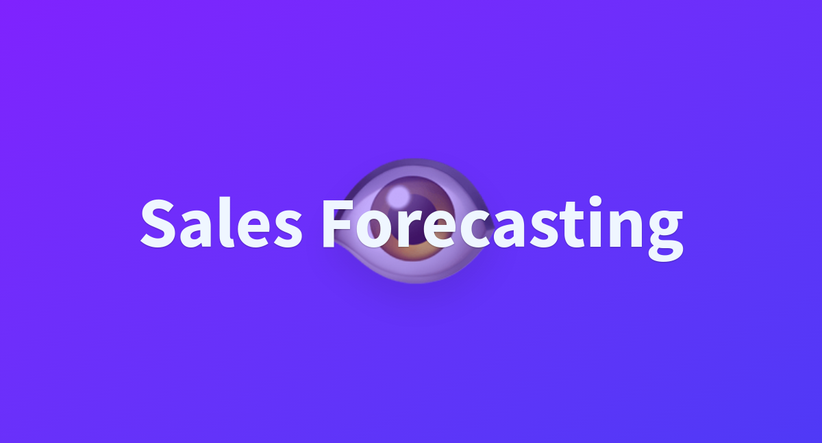 Sales Forecasting A Hugging Face Space By Barentz96
