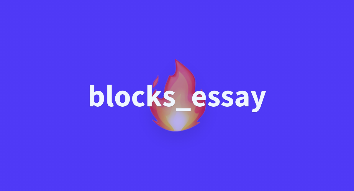 Blocksessay A Hugging Face Space By Gradio