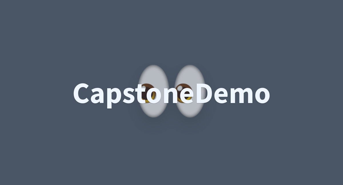 ilanhaskel/CapstoneDemo at main ilanhaskel/CapstoneDemo at main